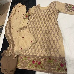Salwar Kameez | Dresses | 3 Piece Embroidered Cotton Indian Pakistani ...